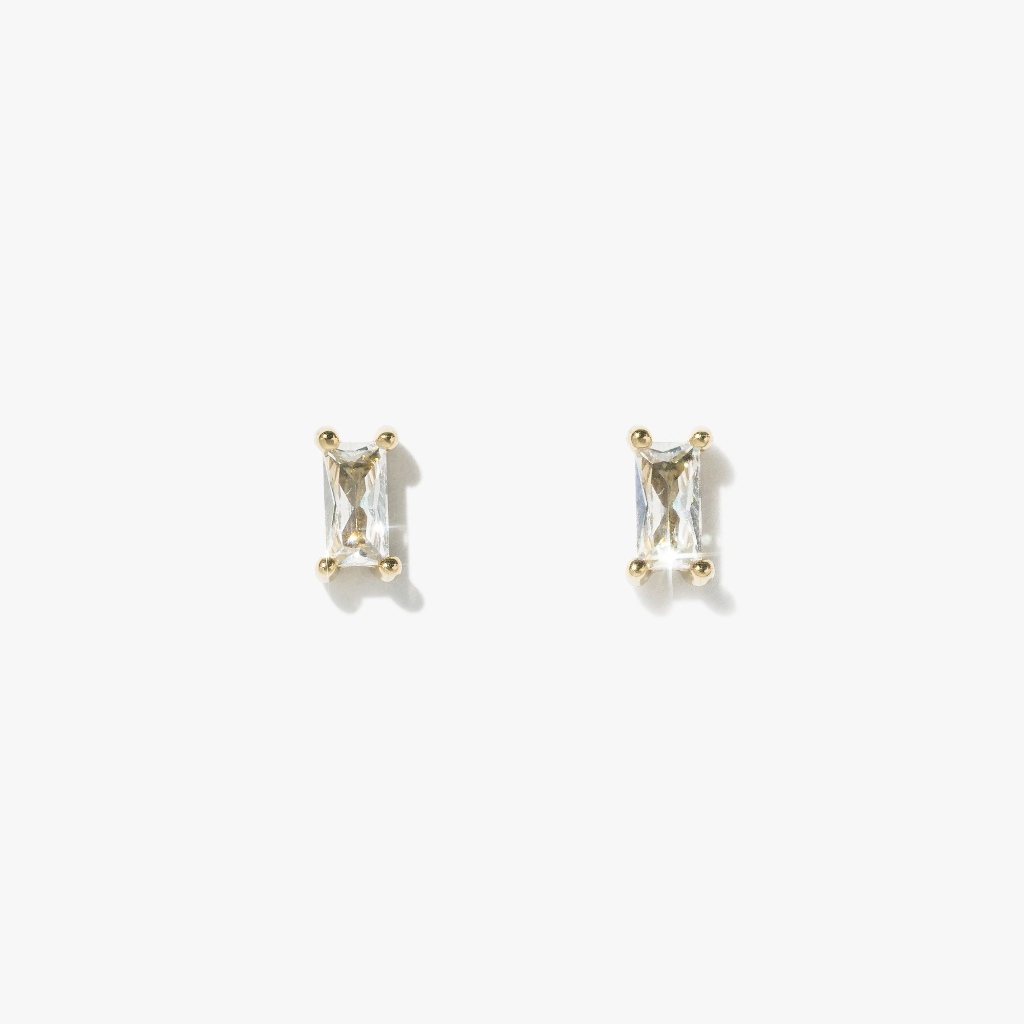 Baguette Studs (Pair) – Ready-Made