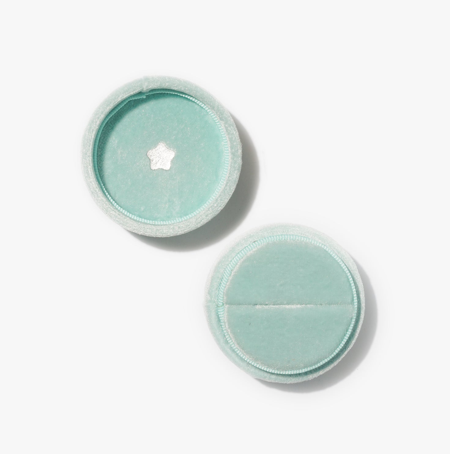 Blue Round Jewelry Boxes