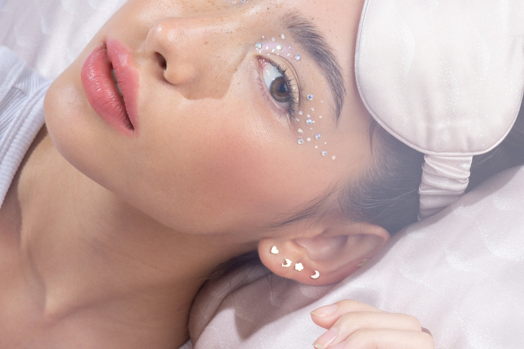 Moon Threaded Flat Back Studs (Pair) – Ready-Made