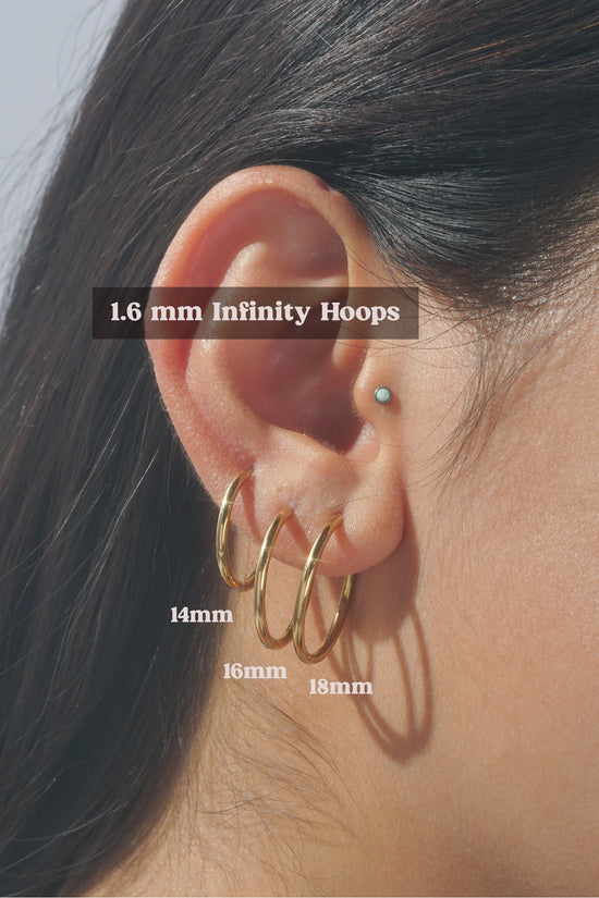 1.6mm Infinity Hoop (Single) – Ready-Made