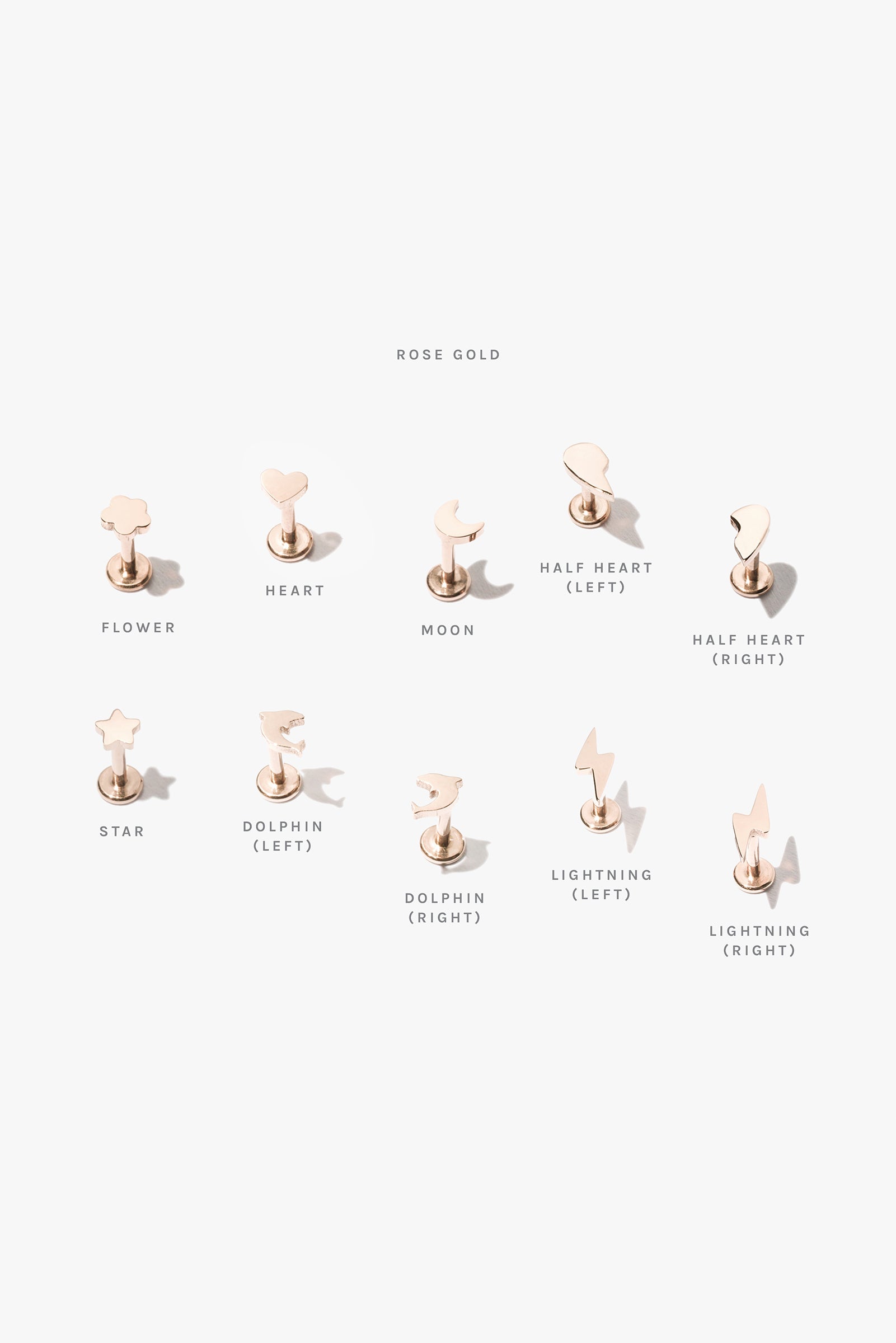 Lightning Threaded Flat Back Stud (Right Single) – Ready-Made