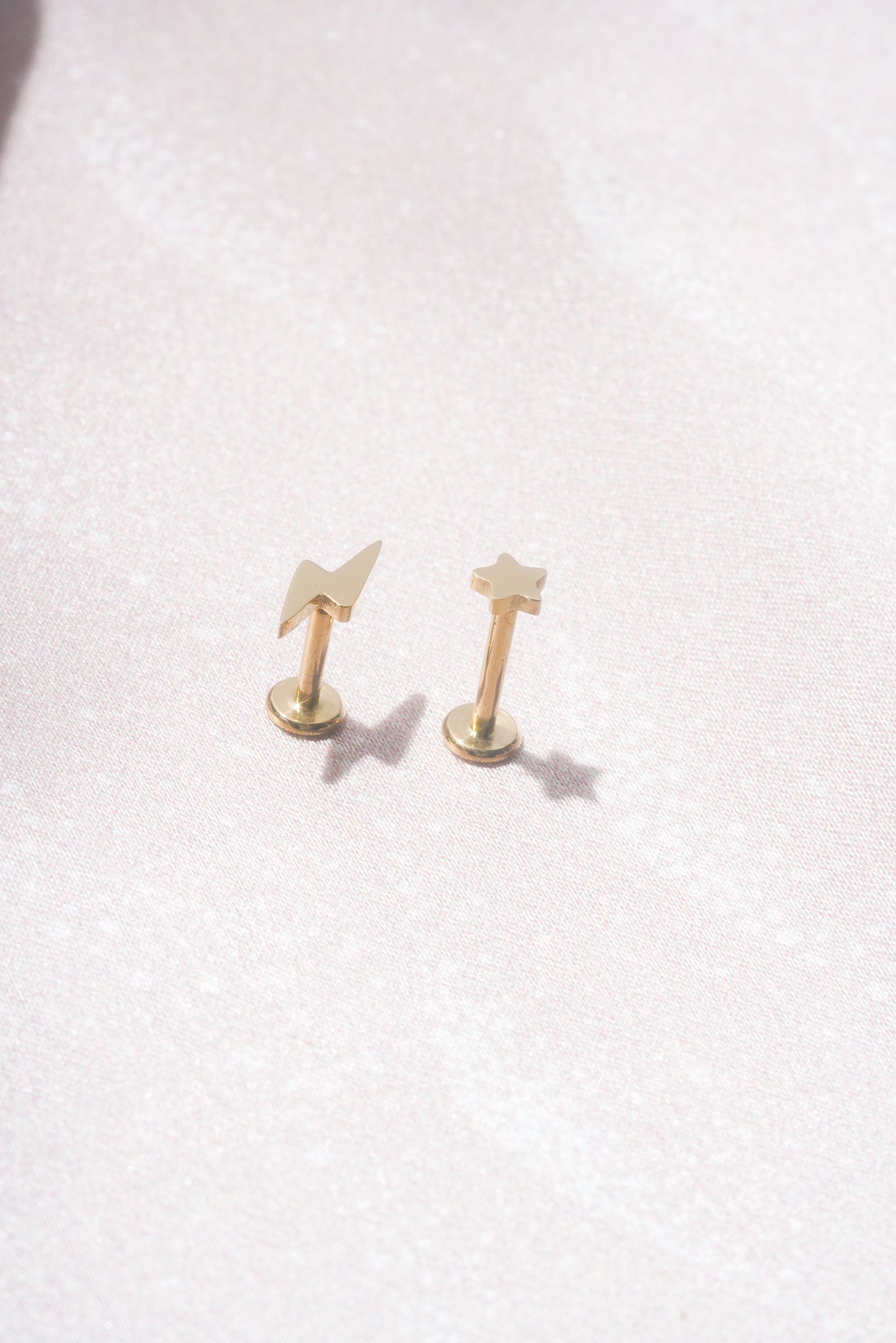 Lightning Threaded Flat Back Stud (Right Single) – Ready-Made