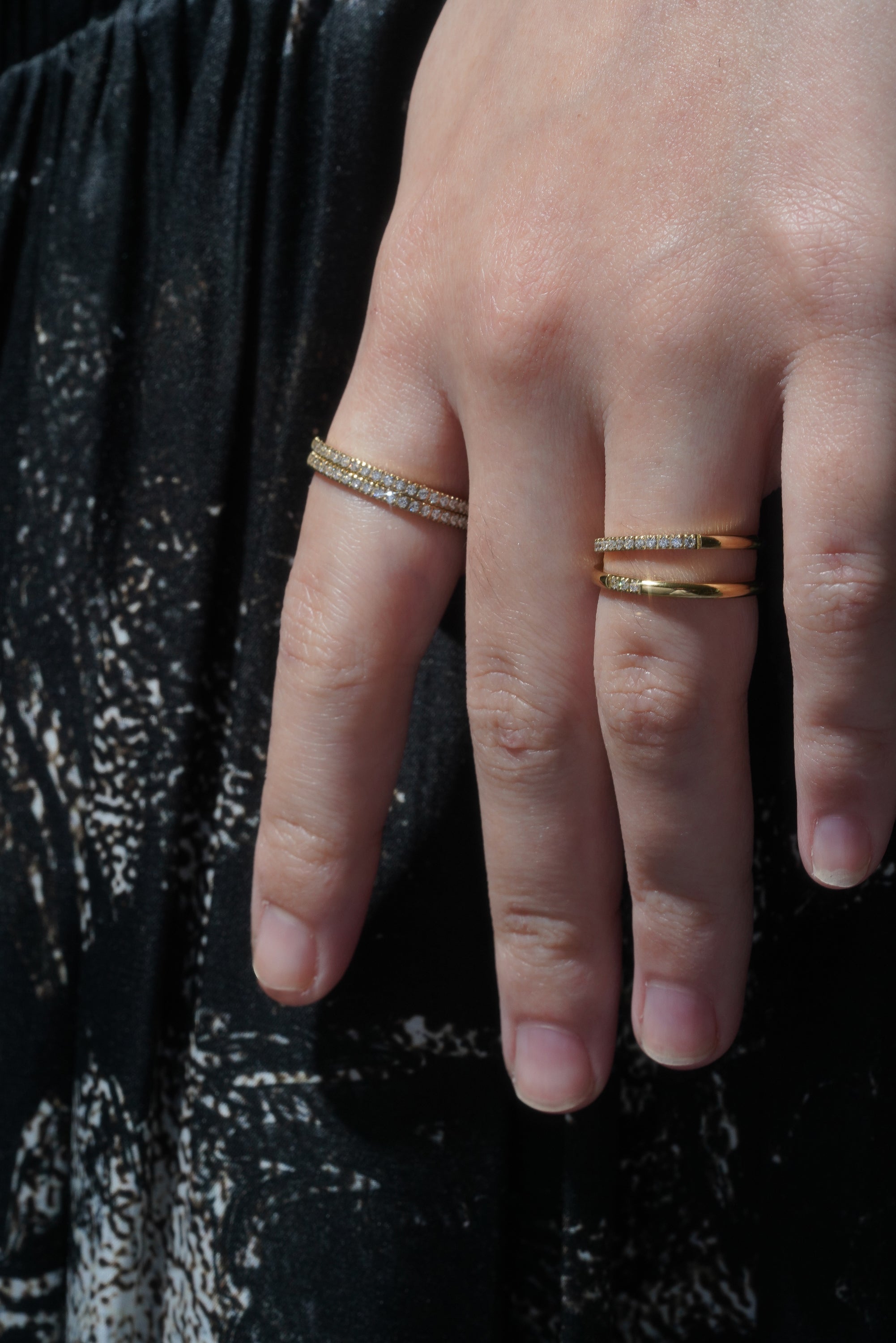 Diamante Micro Satellite Ring – Ready-Made