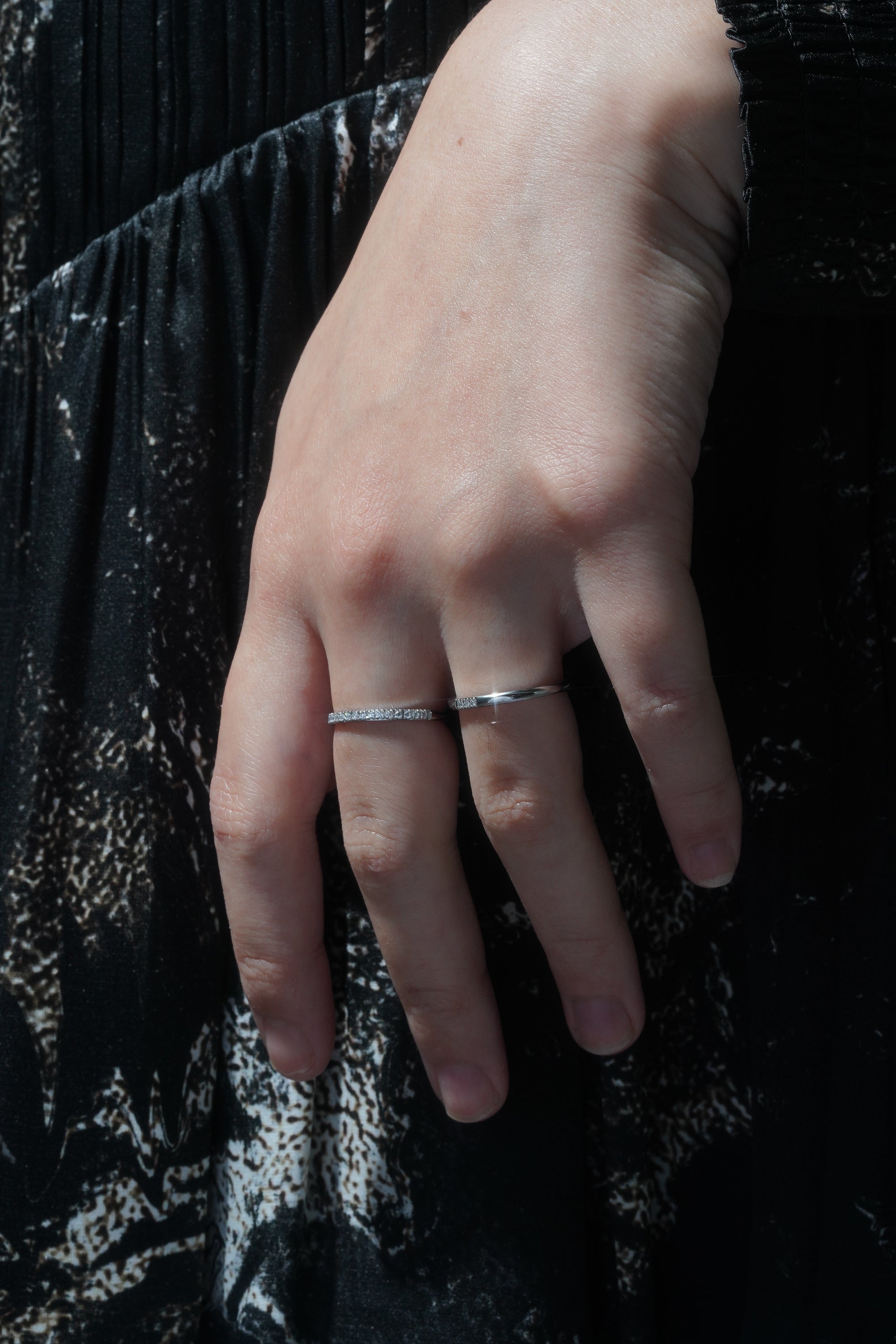 Diamante Micro Satellite Ring – Ready-Made