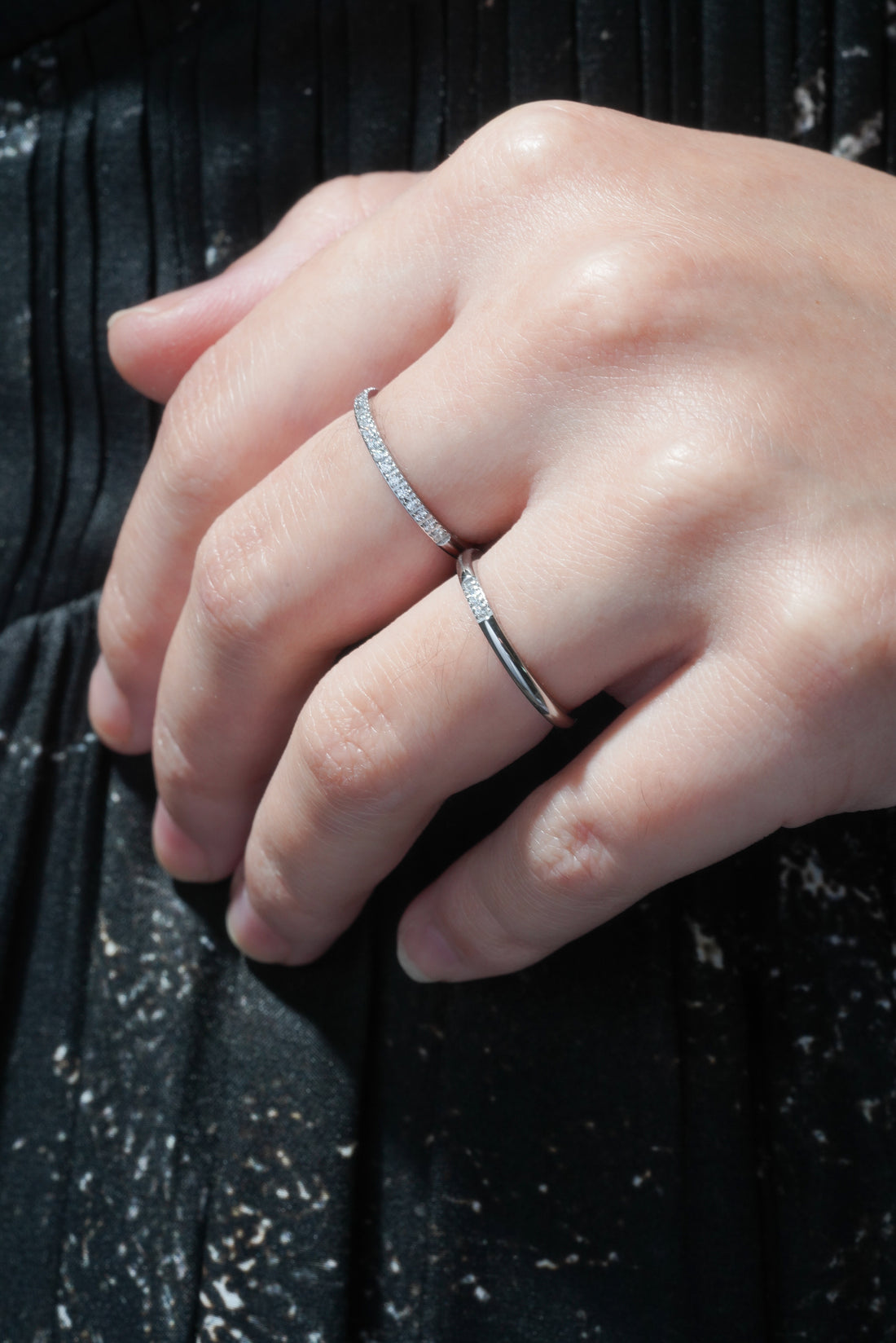 Diamante Micro Satellite Ring – Ready-Made